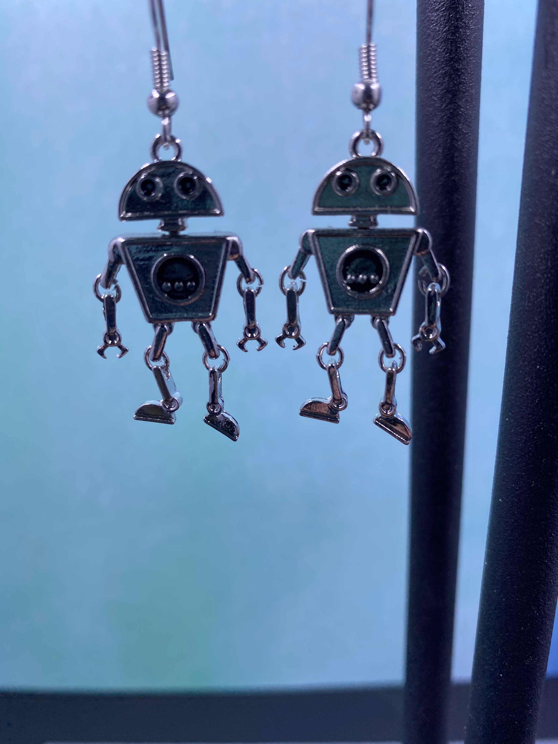 Robot Earrings/bot Earrings/ - Etsy