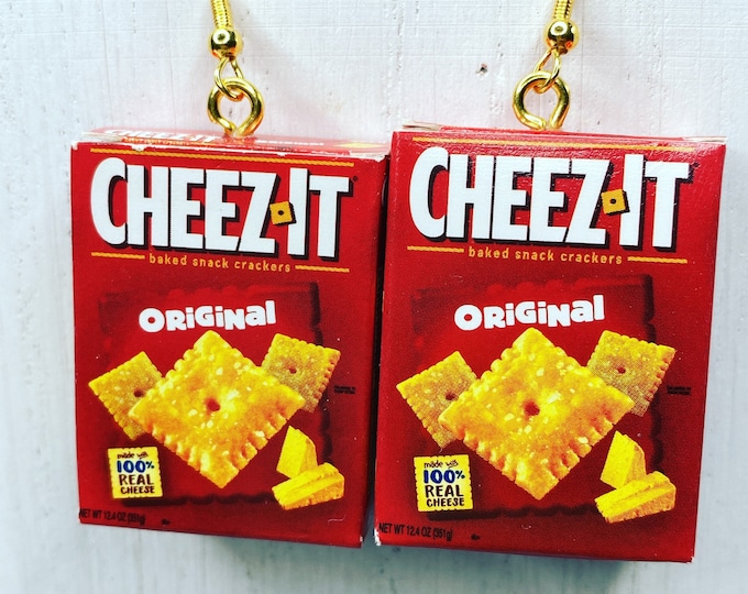 Cracker Box Earrings,mini Food Earrings,snack Earrings - Etsy