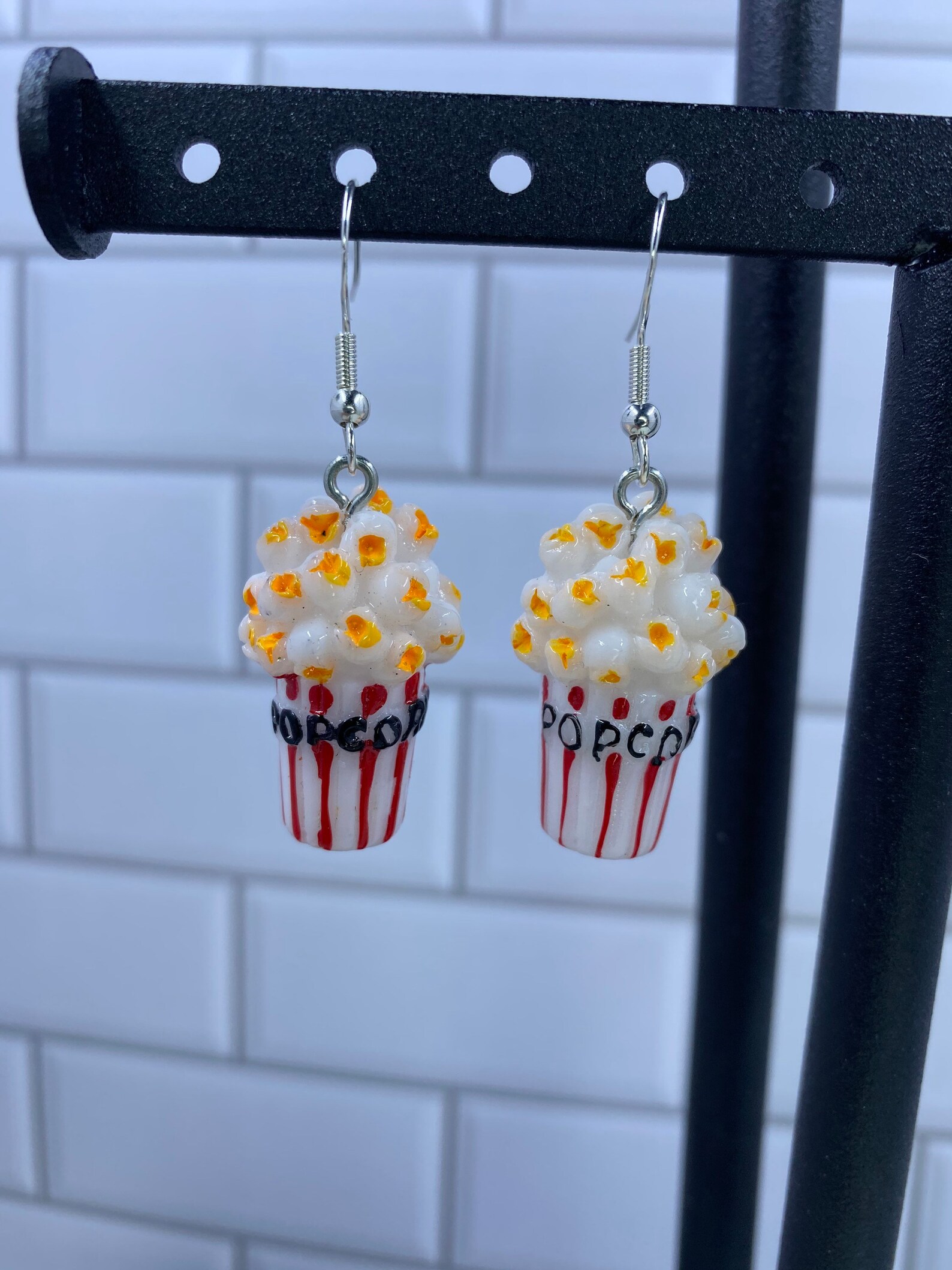 Popcorn Earrings/french Fry Earrings/strawberry Shortcake Earrings ...