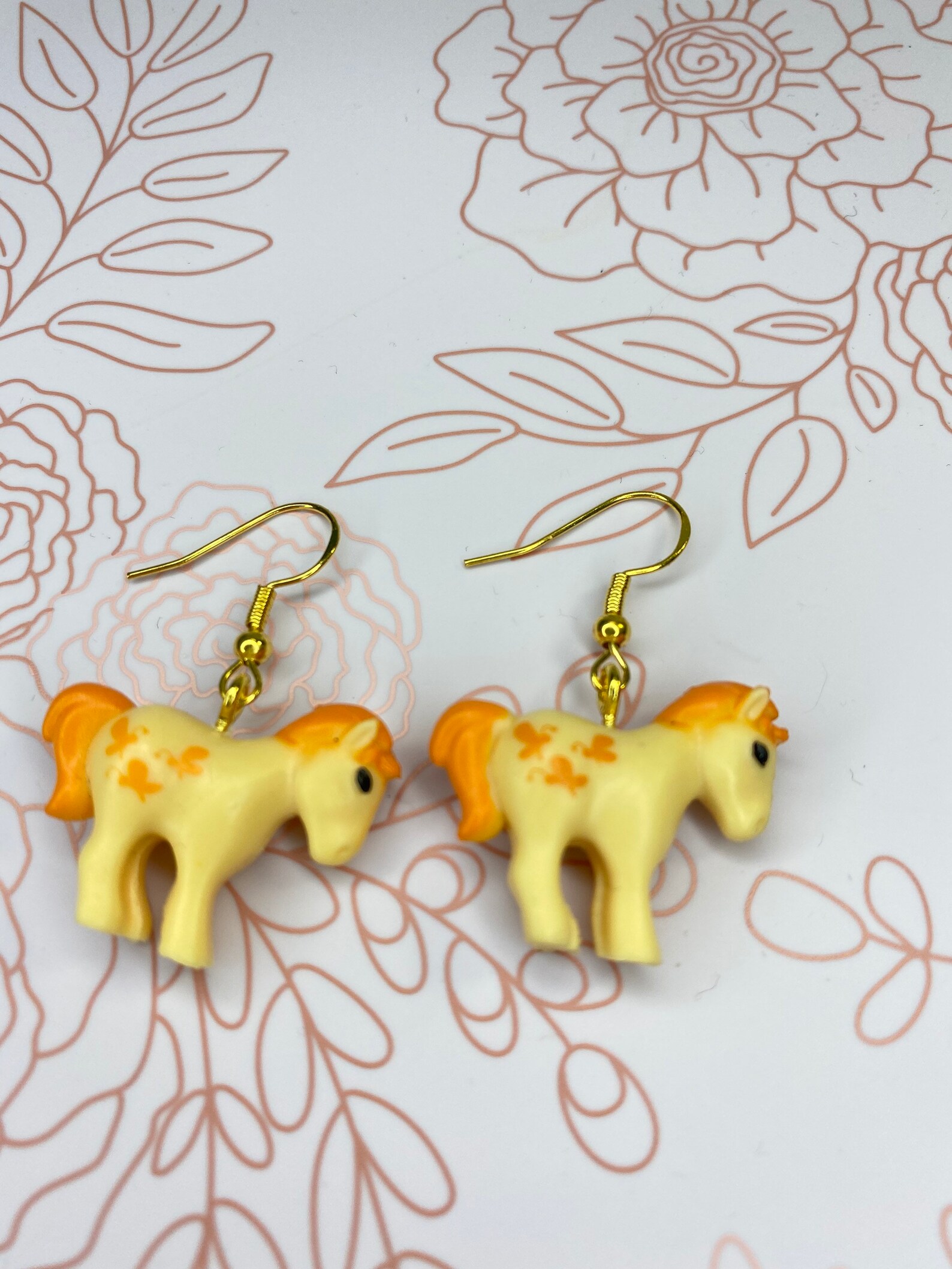 Retro Pony Earrings,horse Earrings,miniature Animal Earrings - Etsy