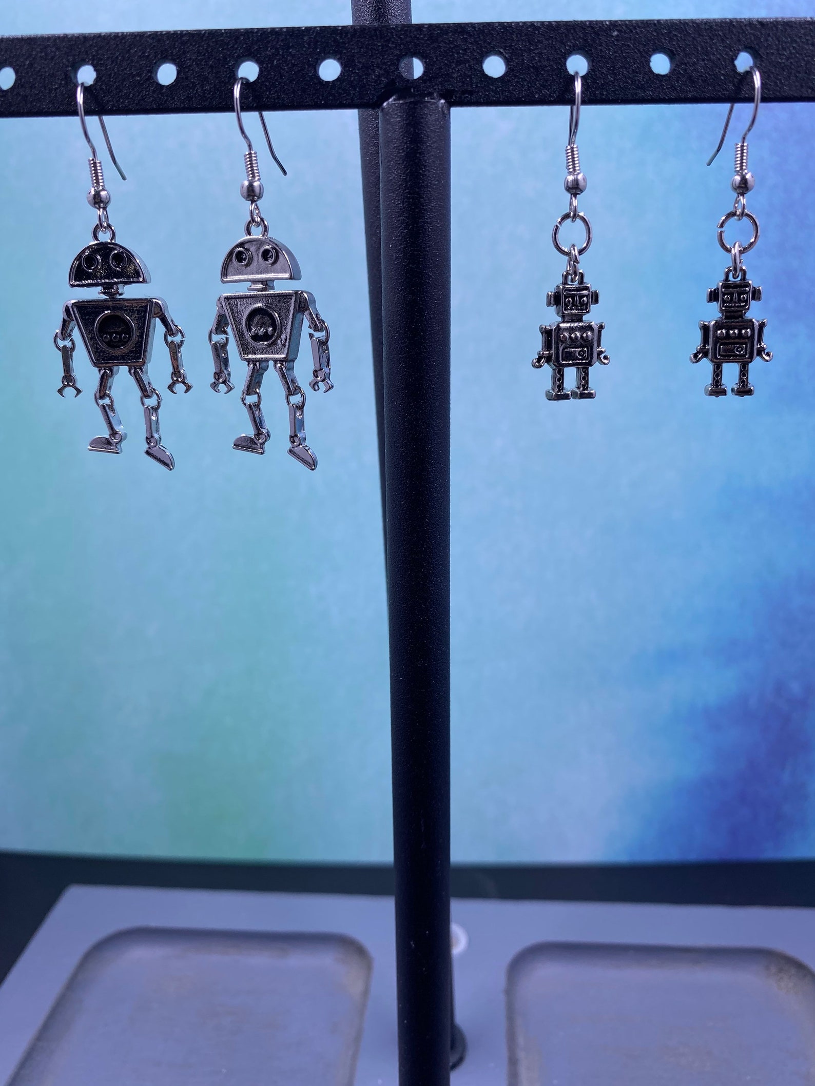 Robot Earrings/bot Earrings/ - Etsy
