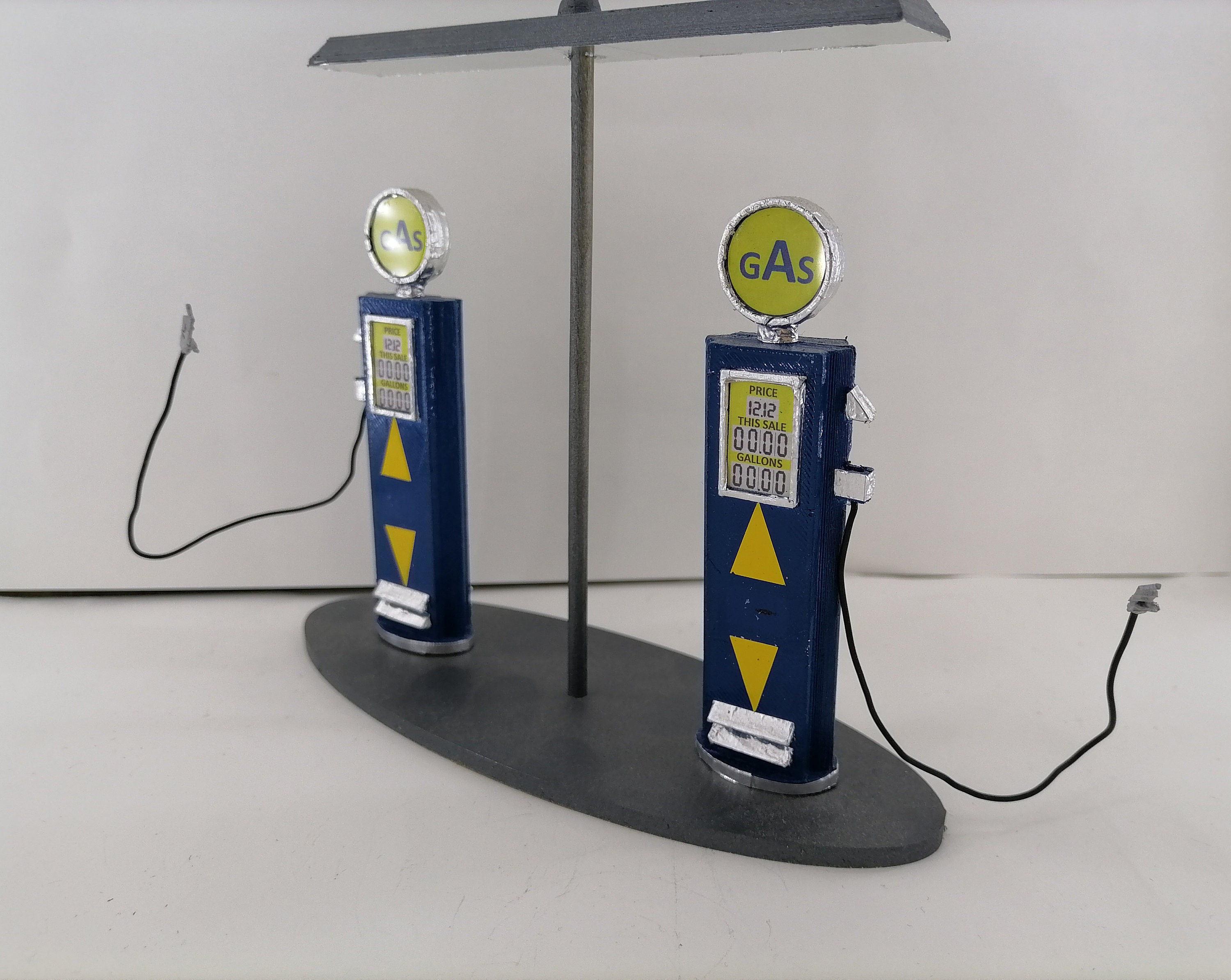 Petrol Station Phone Gas Station Gasoline Filling Diesel Fuel Diorama ...