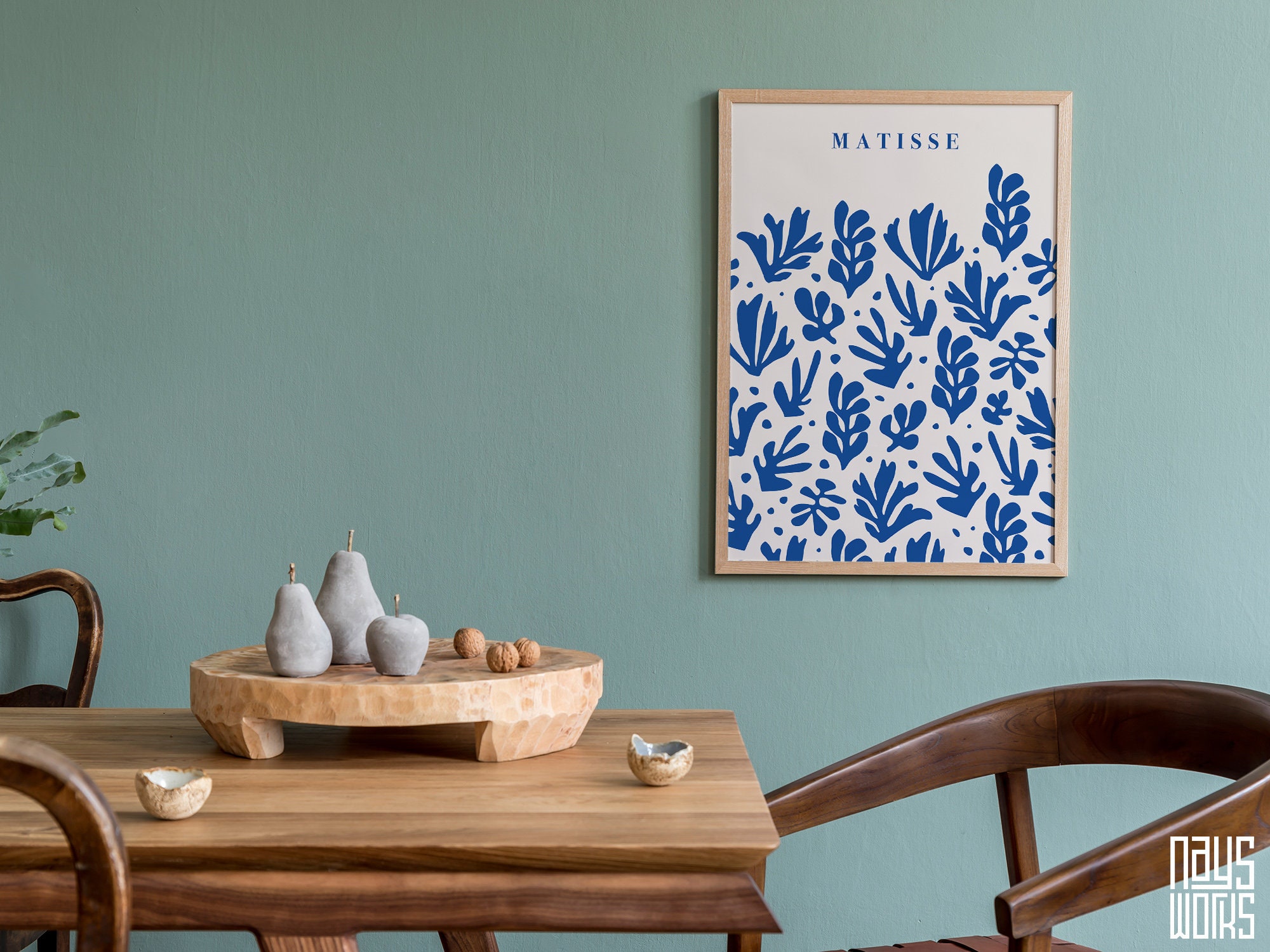 Matisse Exhibition Poster Matisse Print Blue Printable Wall | Etsy