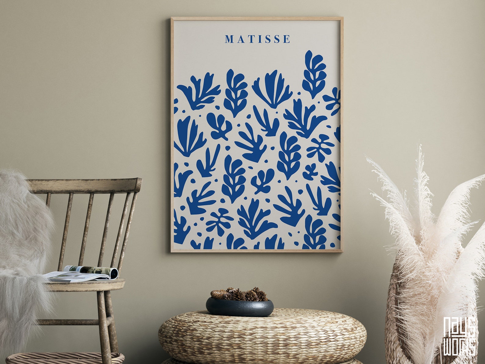 Matisse Exhibition Poster Matisse Print Blue Printable Wall | Etsy