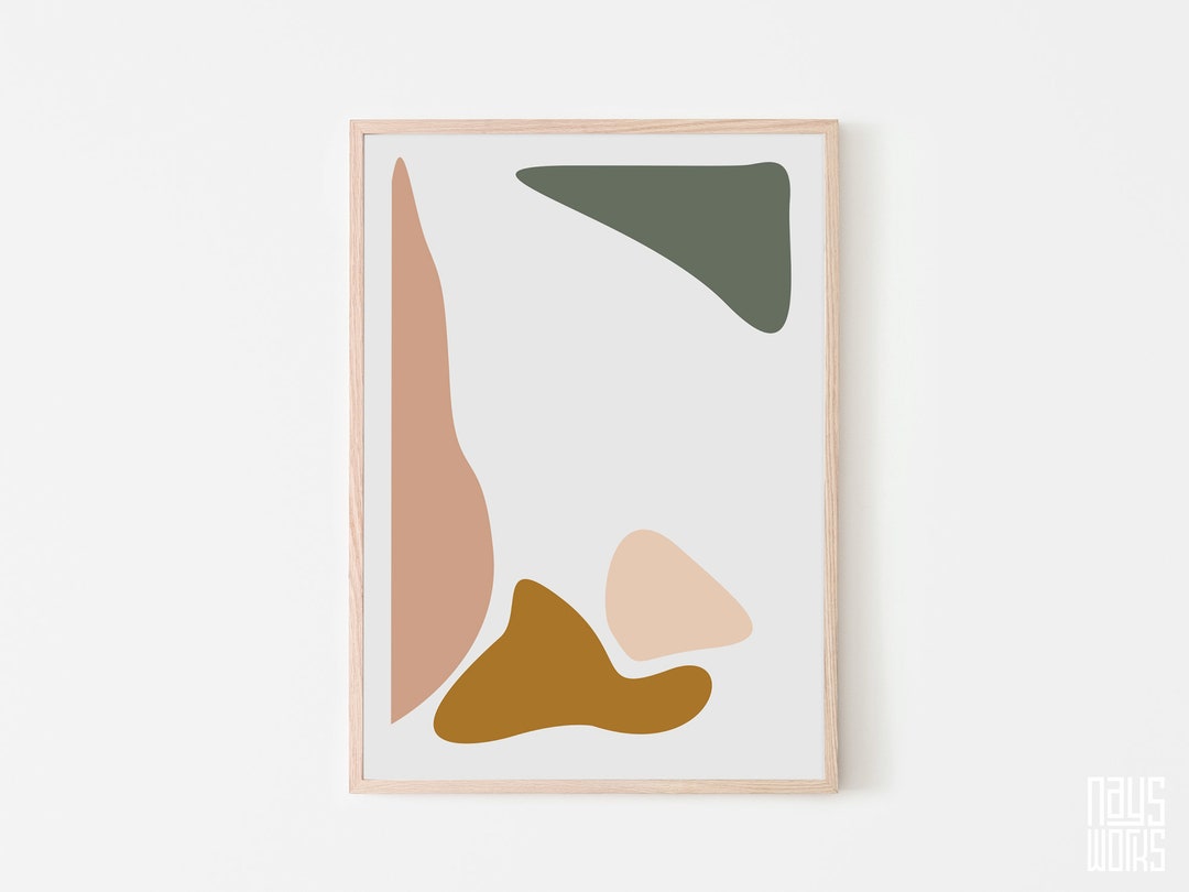 Neutral Colors Abstract Minimalist Art Print Digital Download Printable ...