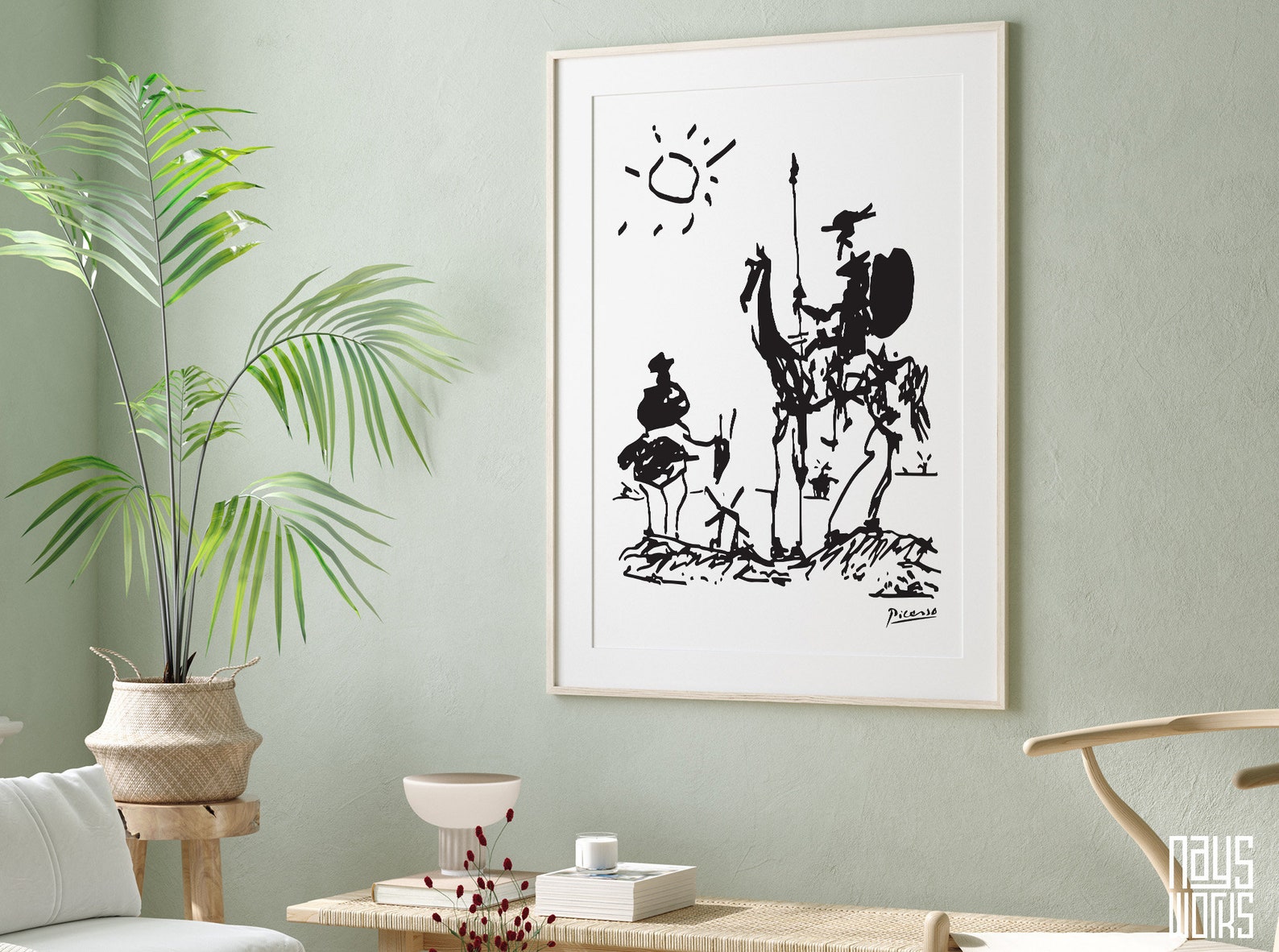 Picasso Print Don Quixote Printable Wall Art Museum Poster | Etsy