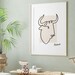 Picasso Print Bull Line Art Printable Wall Art Pablo - Etsy