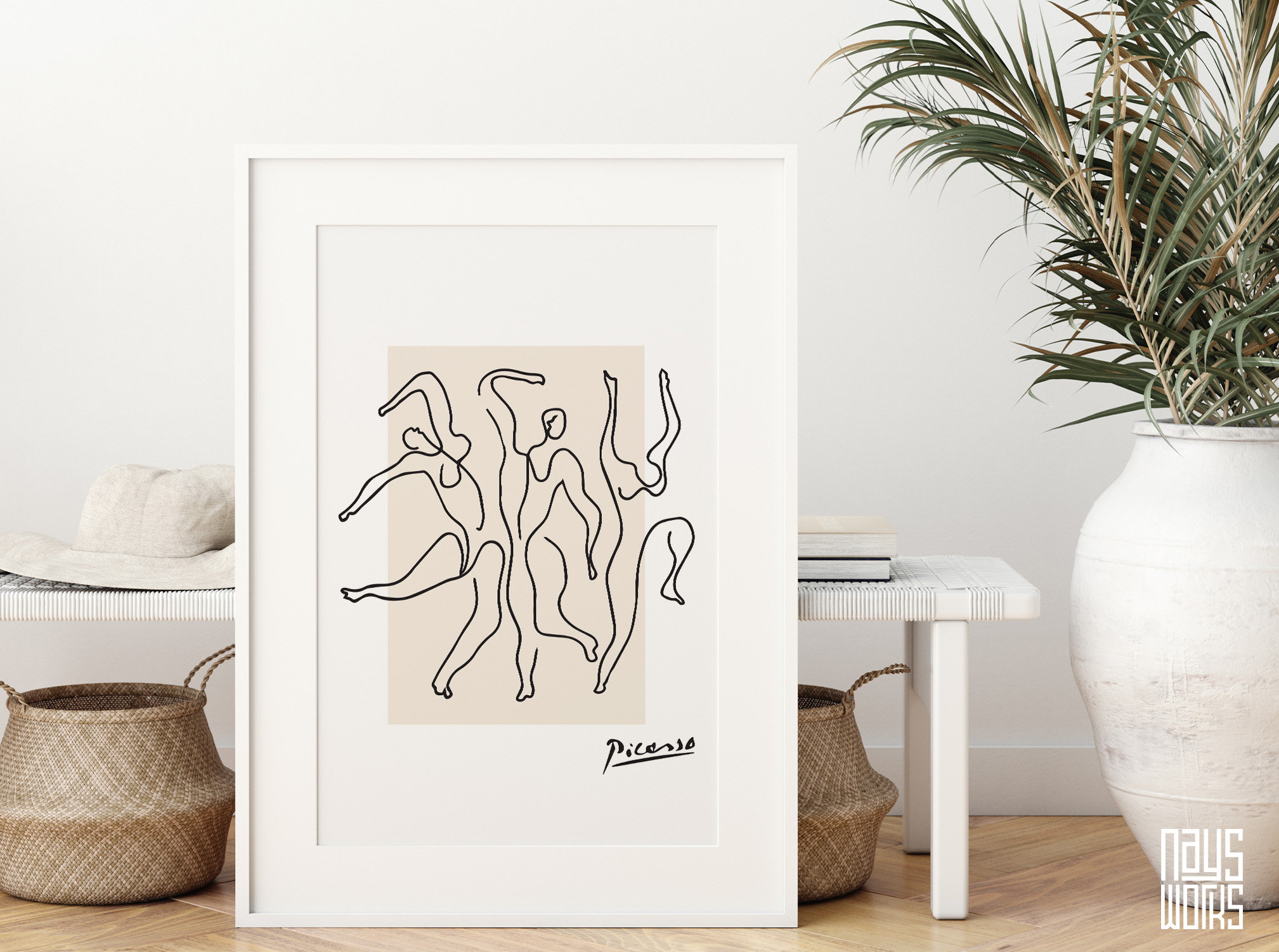 Picasso Print Dance Line Art Pablo Picasso Line Art Poster | Etsy