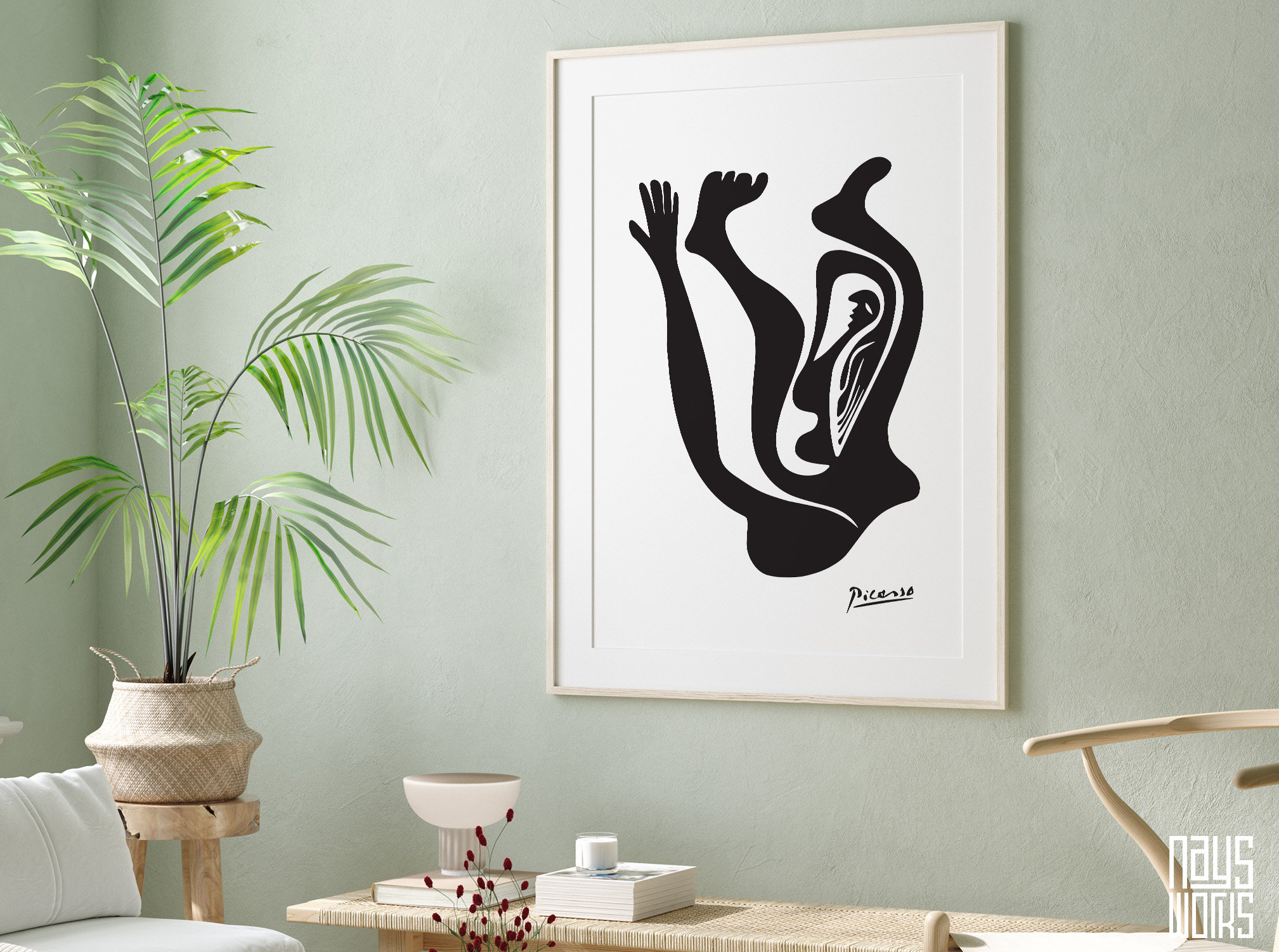 Picasso Print Acrobat L Exhibition Poster L Museum Poster L Bauhaus ...