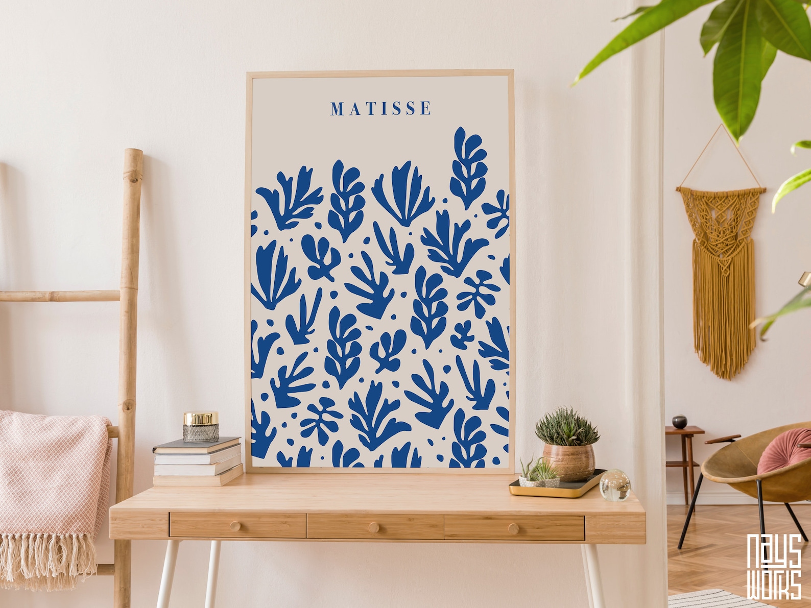 Matisse Exhibition Poster Matisse Print Blue Printable Wall | Etsy