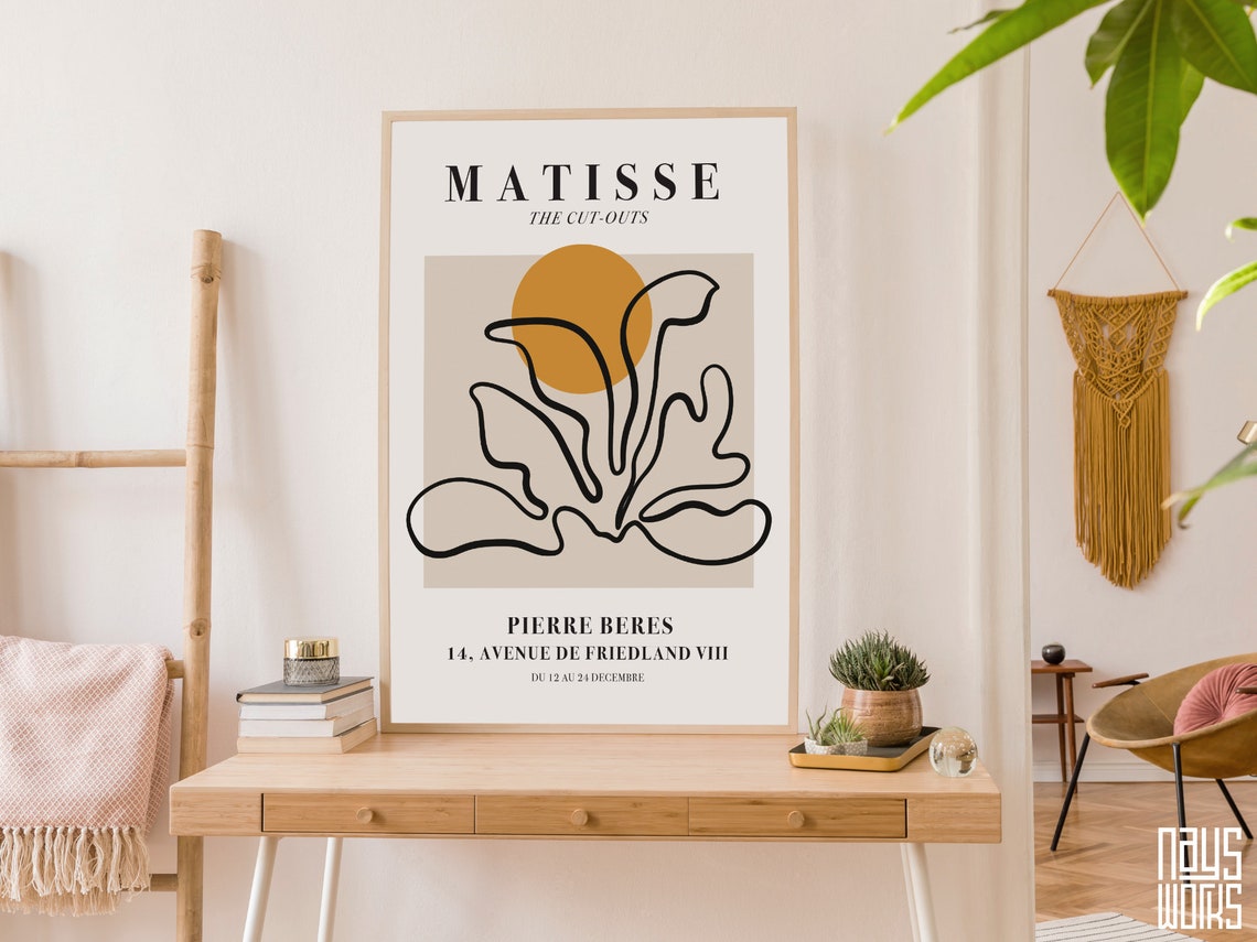 Matisse Exhibition Poster Printable Wall Art Matisse Line - Etsy