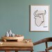 Picasso Print Bull Line Art Printable Wall Art Pablo - Etsy