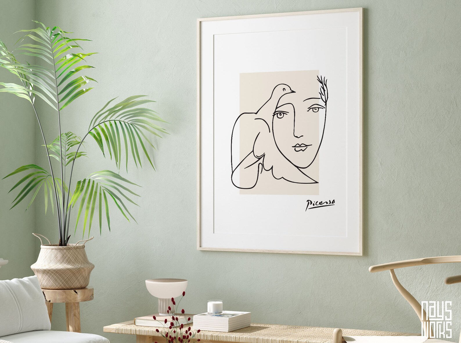 Picasso Print Line Art Woman Museum Poster Exhibition | Etsy