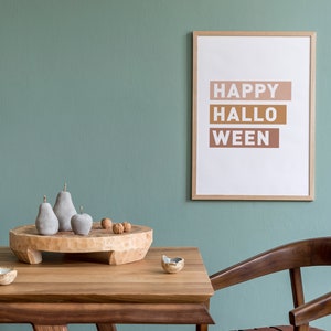 Happy Halloween Poster Halloween Decor Pastel Halloween Halloween Wall ...