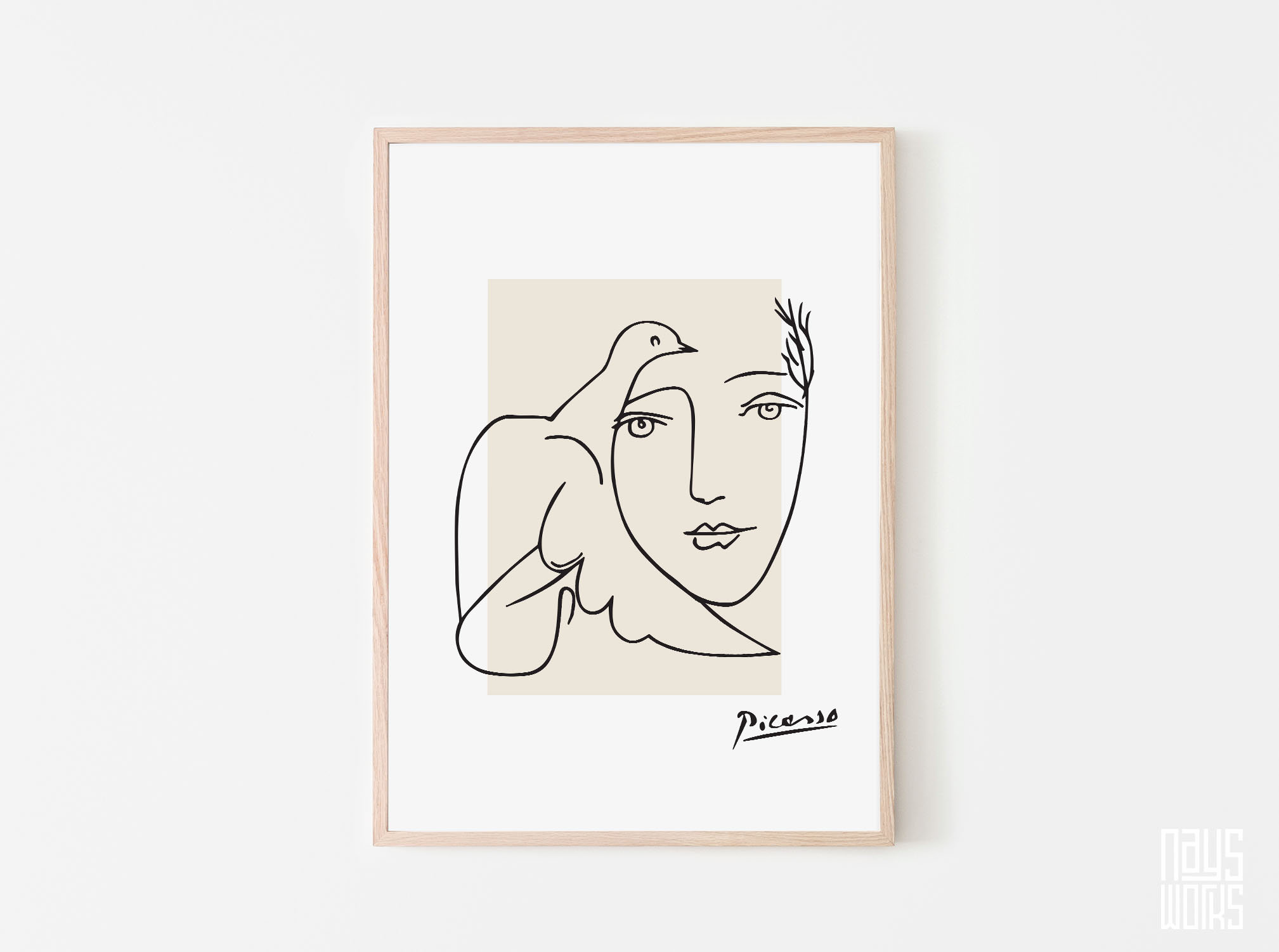 Picasso Print Line Art Woman Museum Poster Exhibition | Etsy