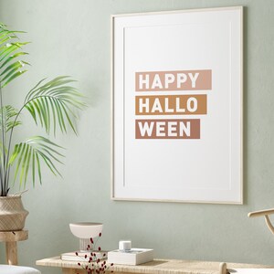Happy Halloween Poster Halloween Decor Pastel Halloween Halloween Wall ...