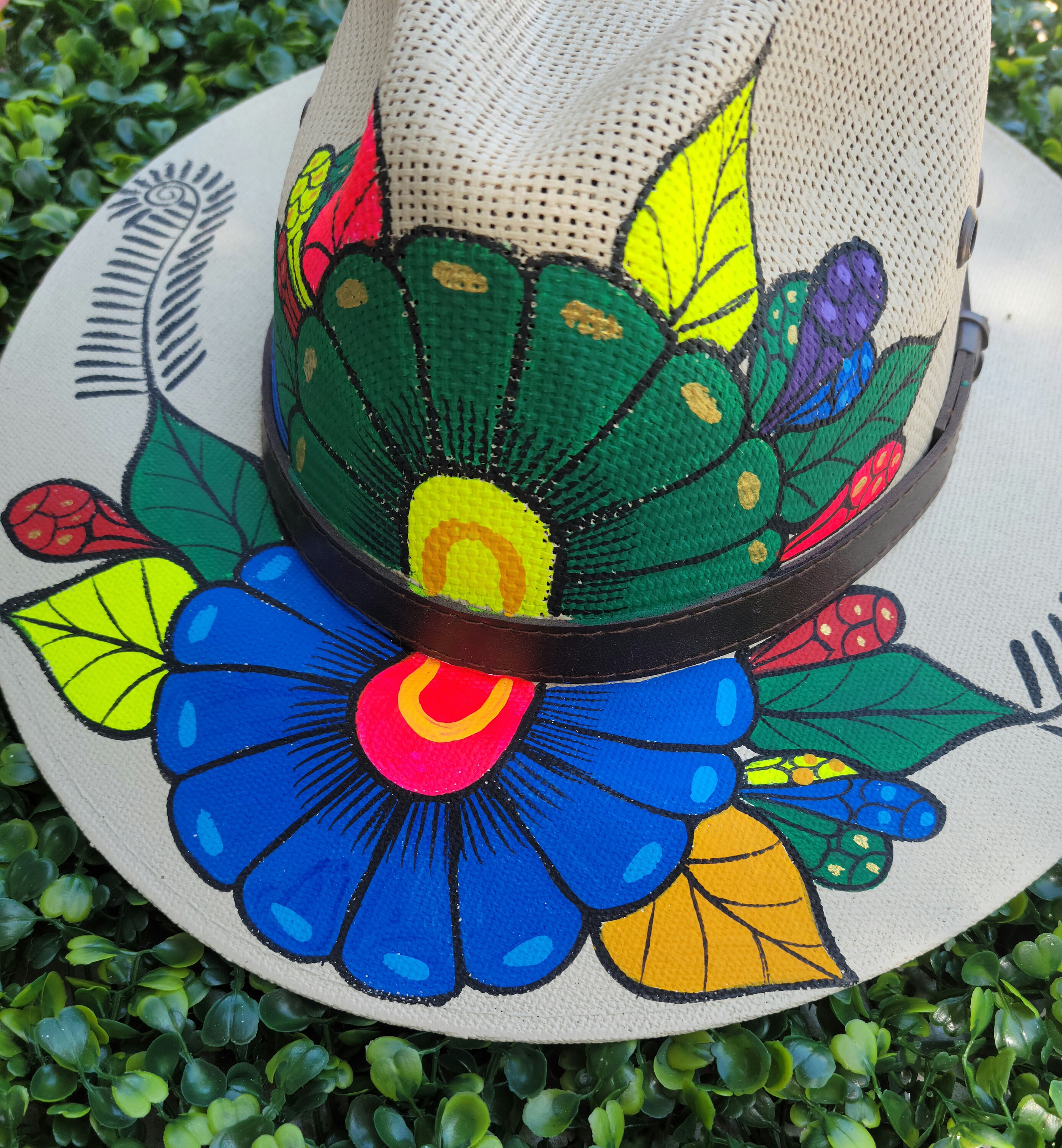 Handpainted Mexican Sun Hats Artisan Jute Hats | Etsy