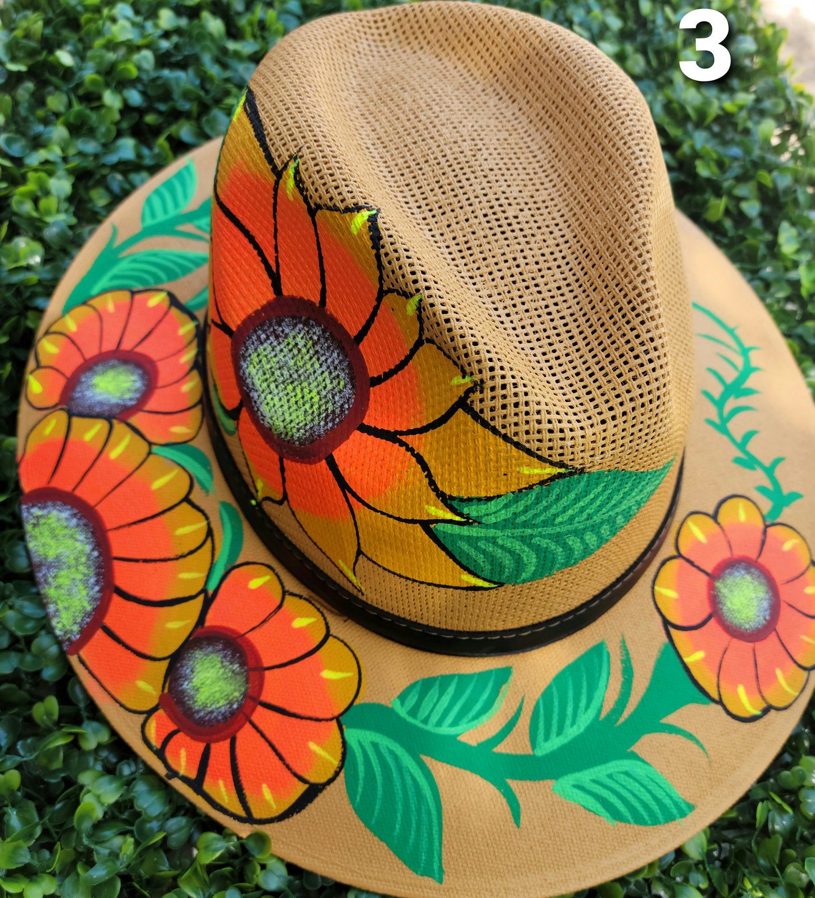 Handpainted Mexican Sun Hats Artisan Jute Hats | Etsy