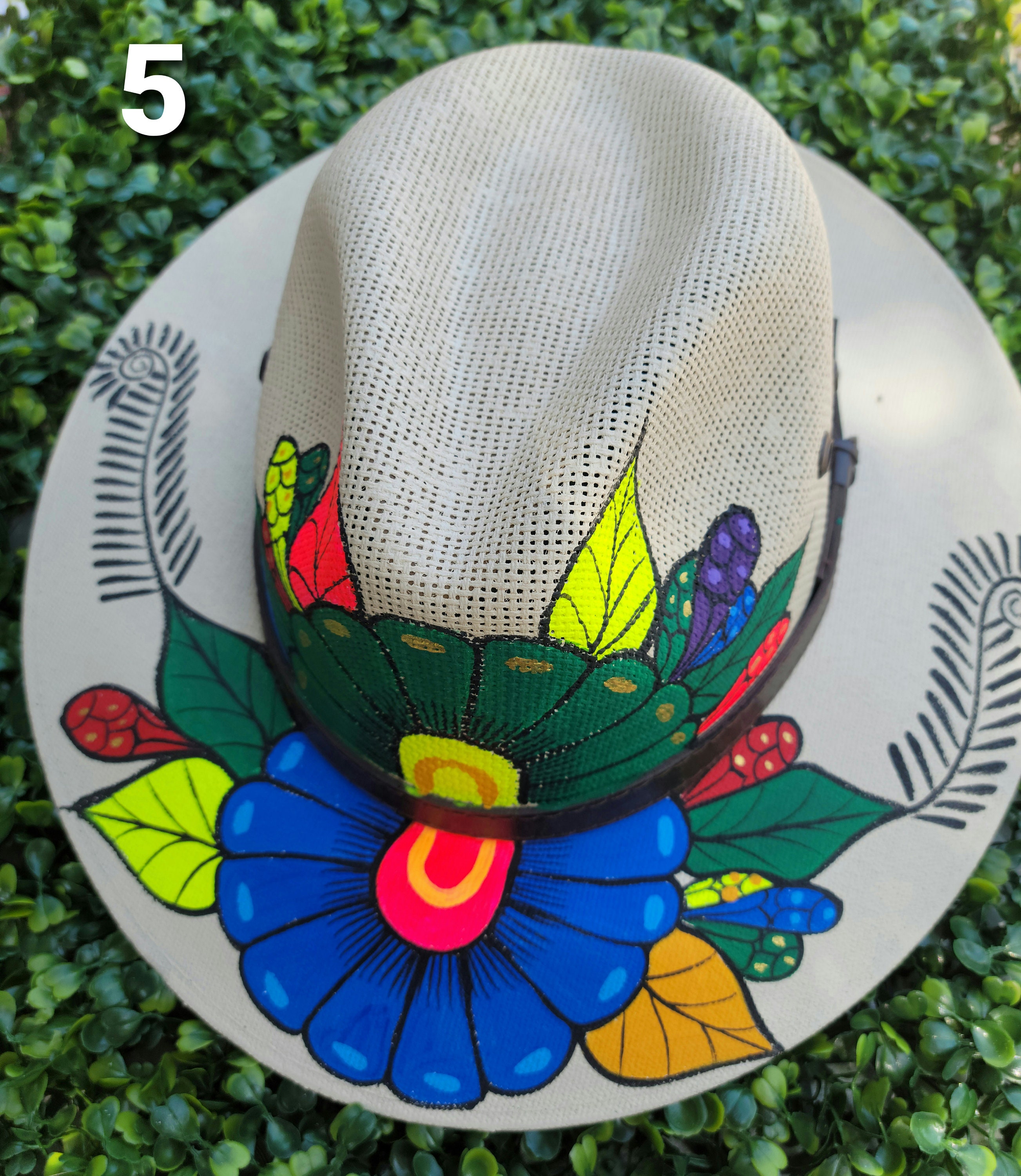Handpainted Mexican Sun Hats Artisan Jute Hats | Etsy