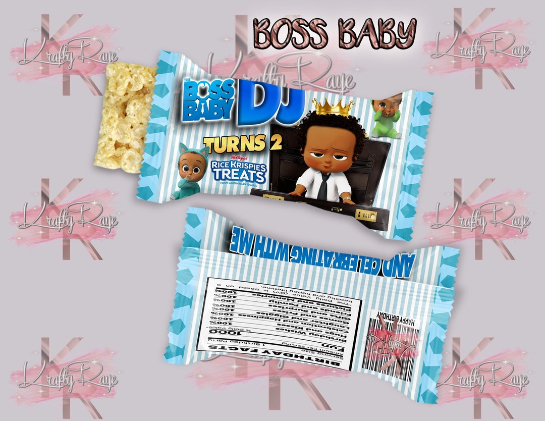 Custom Rice Krispy Treats Party Favors Personalized Rice Krispies ...