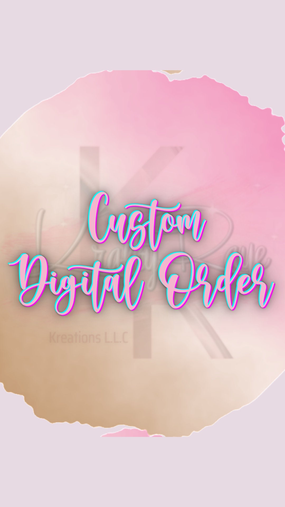 Custom Digital Order - Etsy