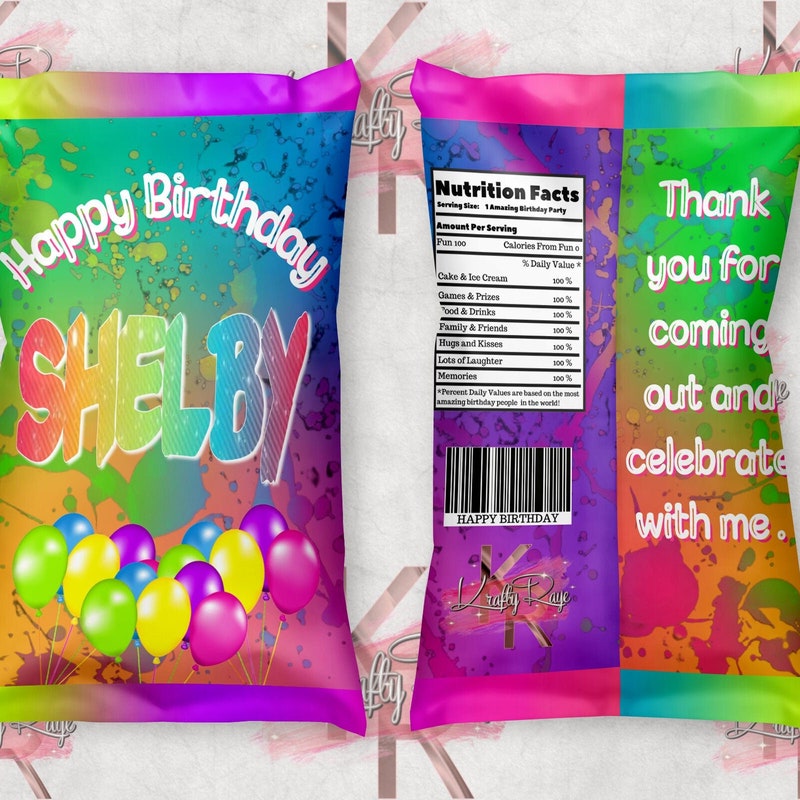 Custom Chip Bags - Etsy