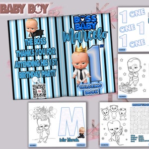 Boss Baby Boy Coloring Book | Personalized Coloring Books | Coloring ...