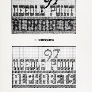 Vintage 97 Needlepoint Alphabets Needlepoint Patterns Needlepoint ...