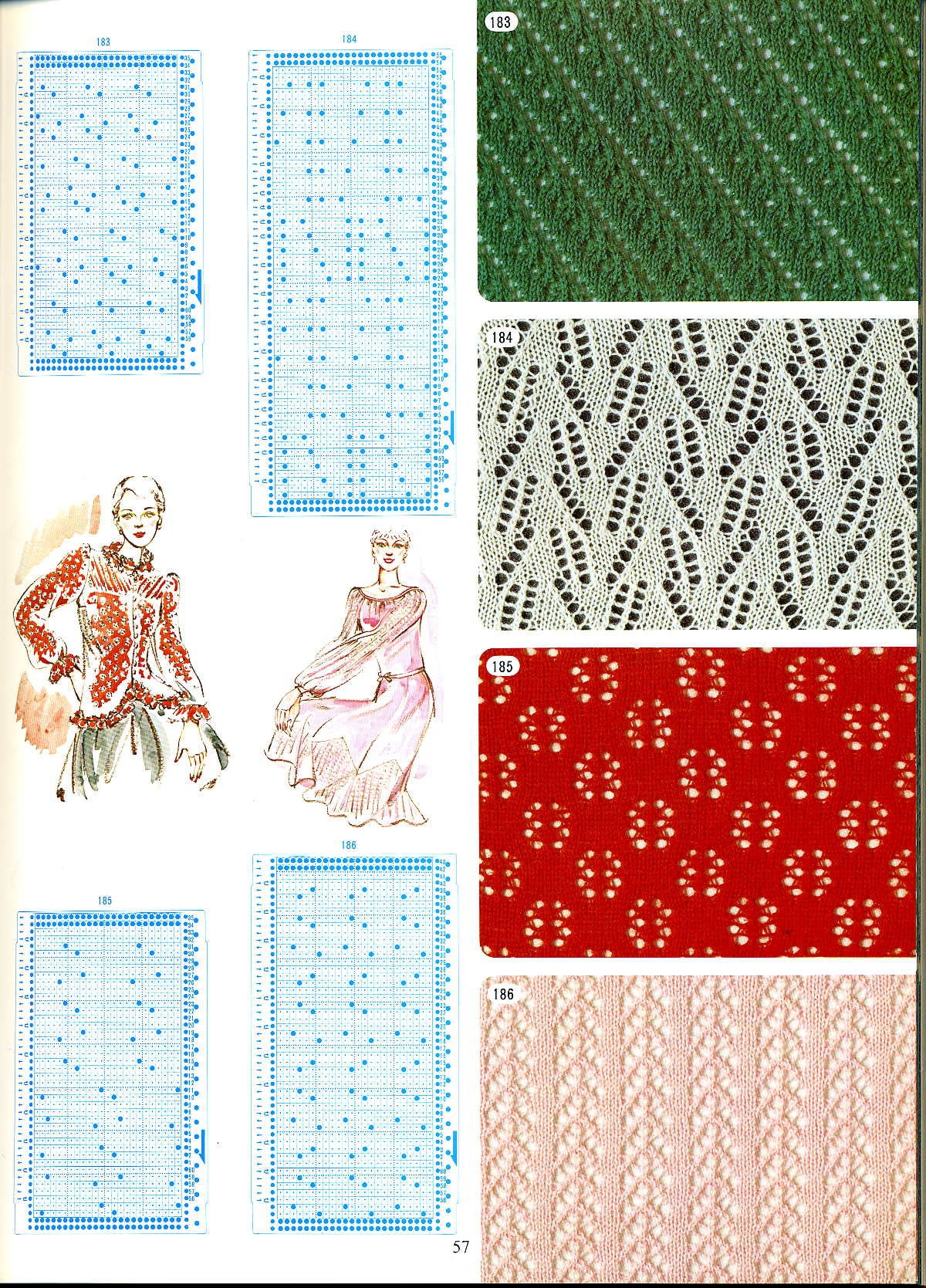 Machine knitting Patterns Brother Punch Card Pattern vol.5 - Etsy Nederland