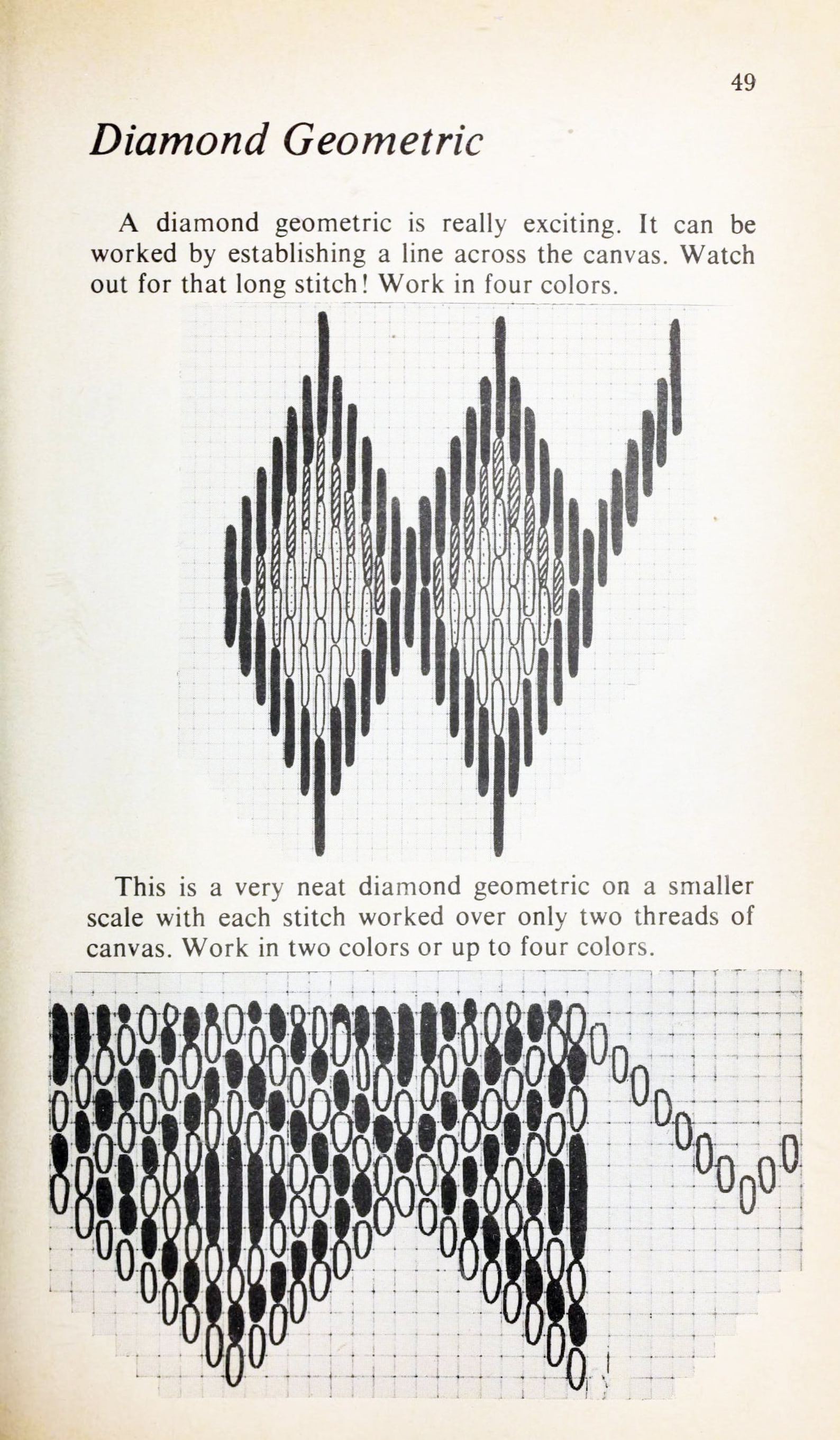 PDF, Vintage Bargello Stitch; Bargello Patterns; Bargello Designs ...
