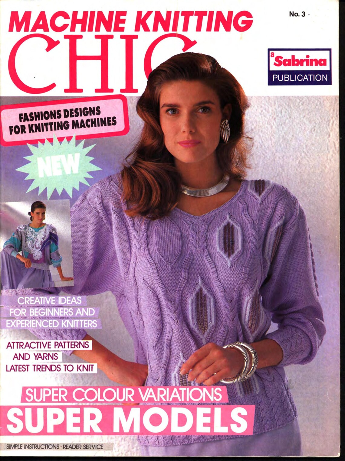 Vintage 30 Machine Knitting Patterns Machine Knitting Design Machine ...