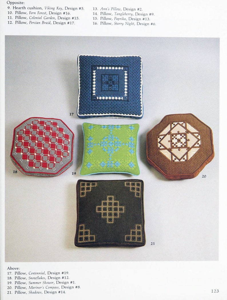 Vintage 44 Needlepoint Patterns Needlepoint Designs Designs Bargello ...