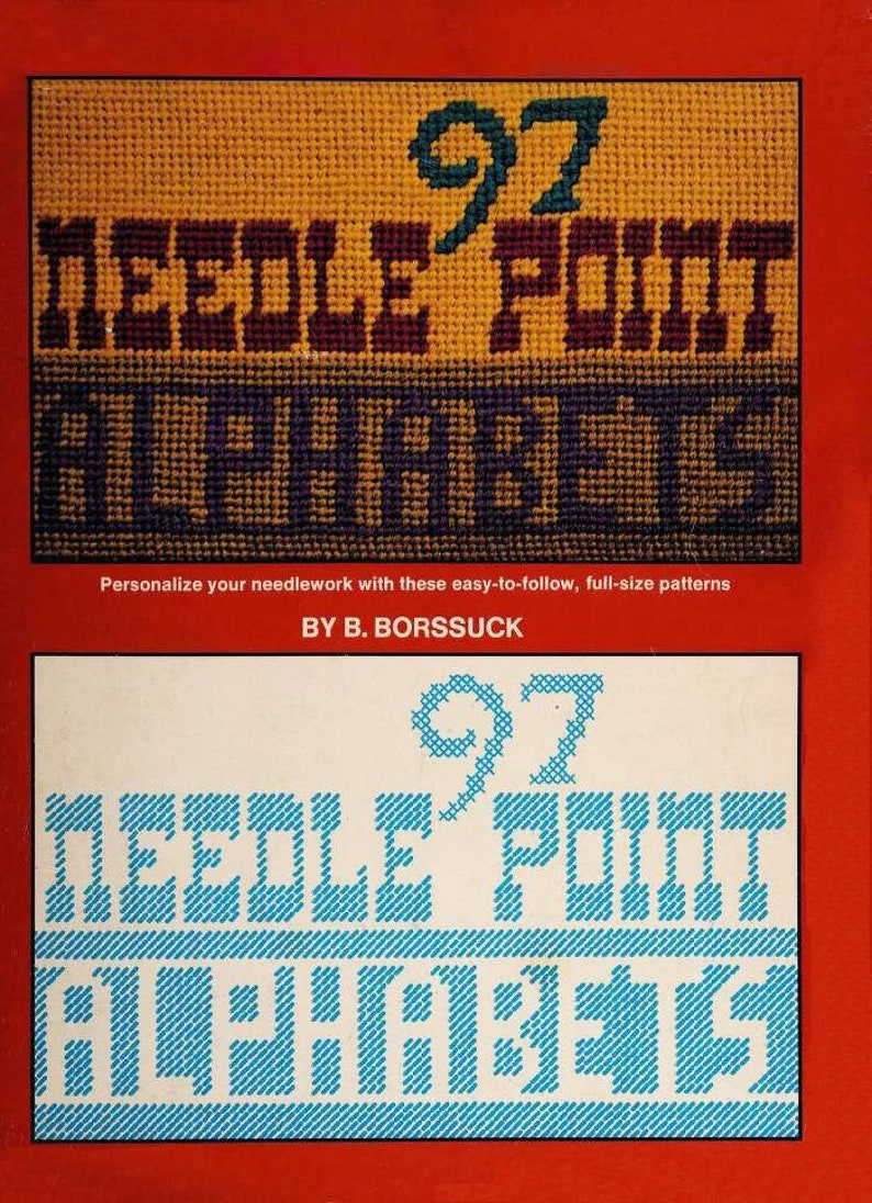 Vintage 97 Needlepoint Alphabets Needlepoint Patterns - Etsy