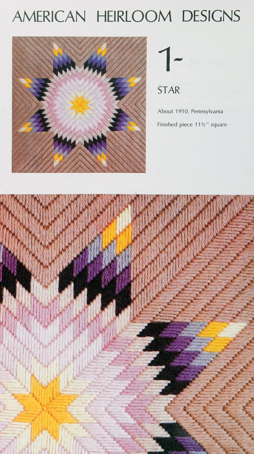 Needlepoint Designs Bargello Patterns American Heirloom - Etsy