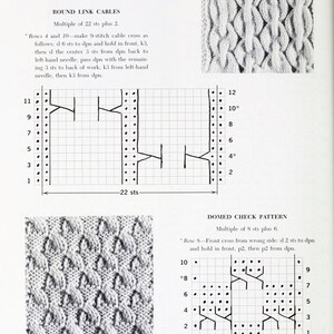 PDF, Vintage Knitting Patterns; Knitting Design; Charted Knitting ...
