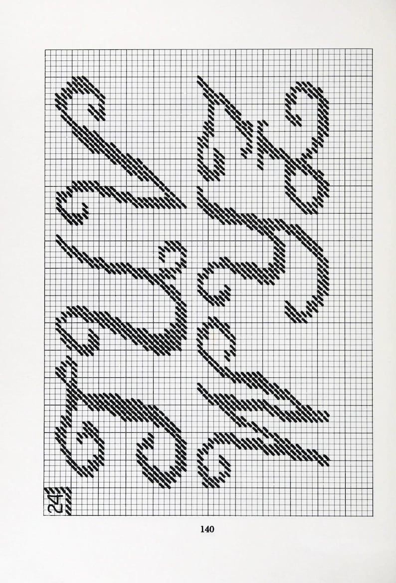 Vintage 97 Needlepoint Alphabets Needlepoint Patterns Needlepoint ...
