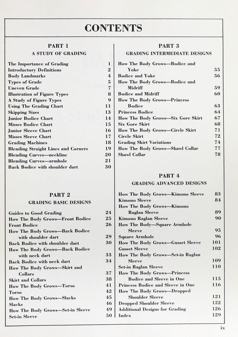 PDF, Vintage Pattern Grading; Grading Techniques for Modern Design; 132 ...