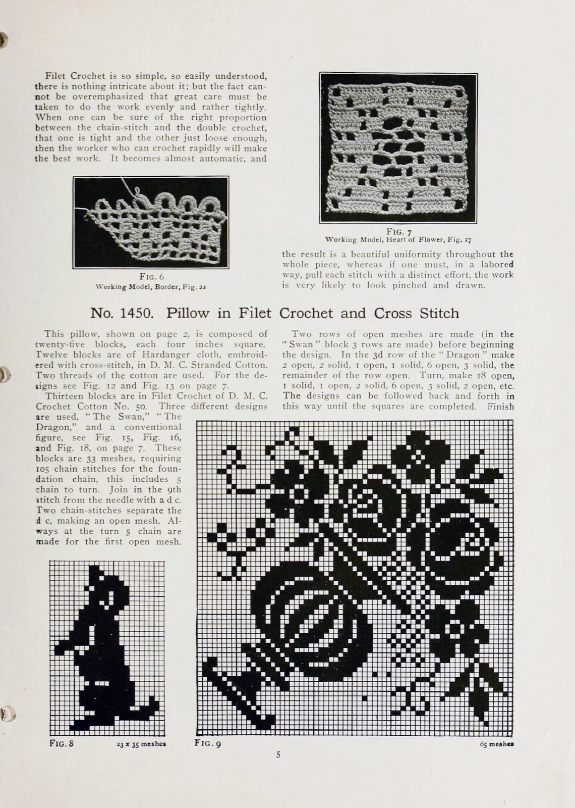 Priscilla Filet Crochet Book 1filet Crochet Patterns Filet Crochet ...