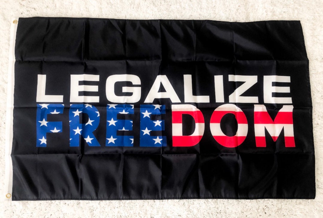 3x5’ Foot Flag. Legalize Freedom. American USA Large Flag. Freedom Flag ...