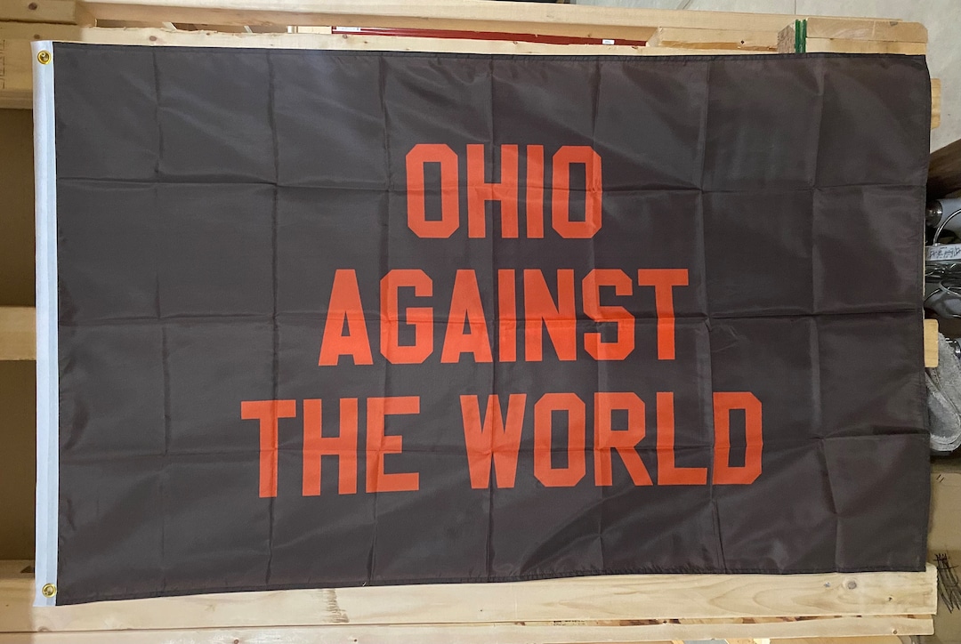 Ohio Against the World Flag FREE Usa SHIP Cleveland Browns Dawg Pound ...