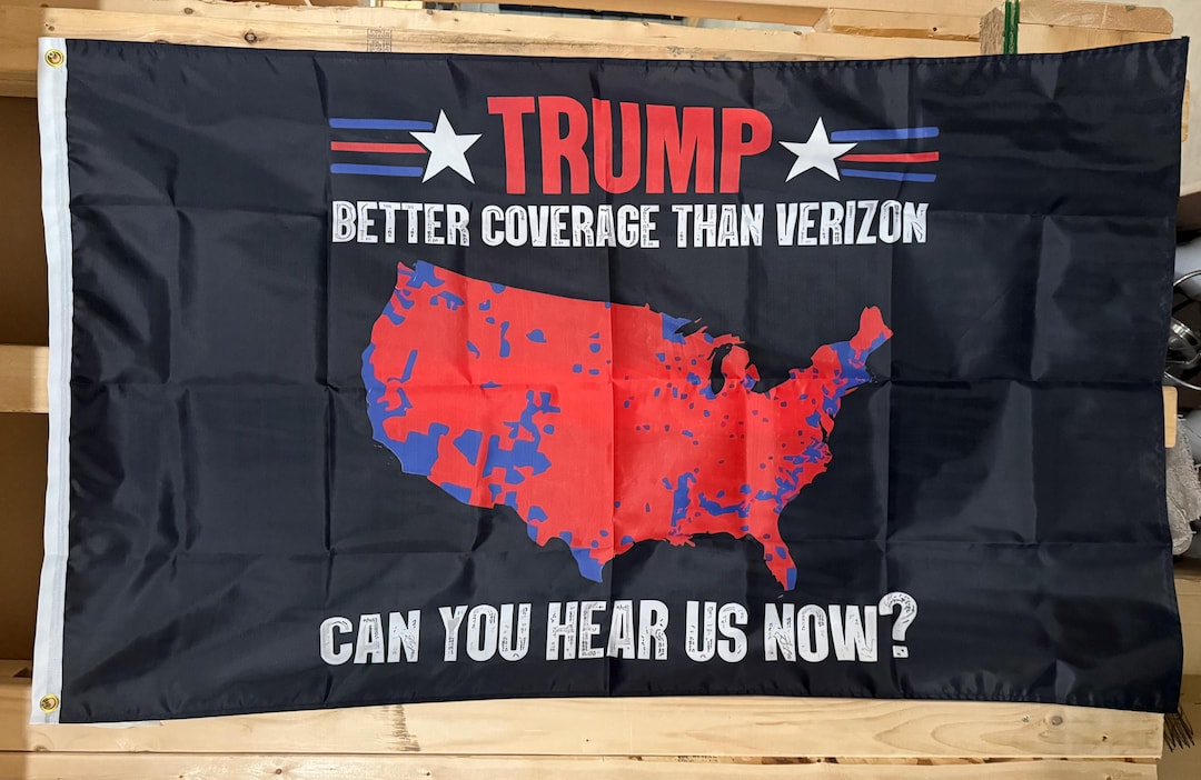Donald Trump Coverage Map Flag FREE Usa SHIP President Republican Vance ...