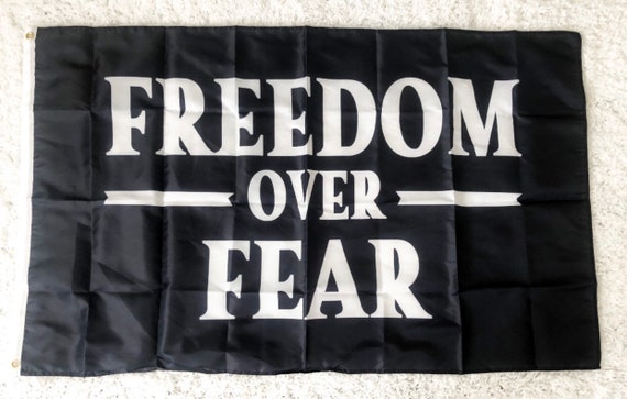 3x5 Foot Flag. Freedom Over Fear. Freedom Flag. Large Flag. | Etsy