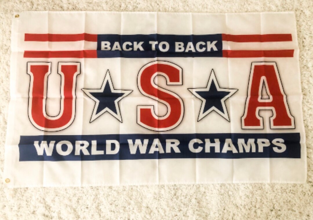 Flag. 3x5’. Back to Back World War Champs. USA. - Etsy