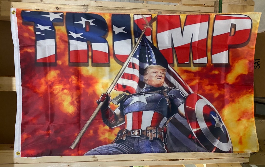 Donald Trump Flag FREE USA SHIP Captain America First President ...