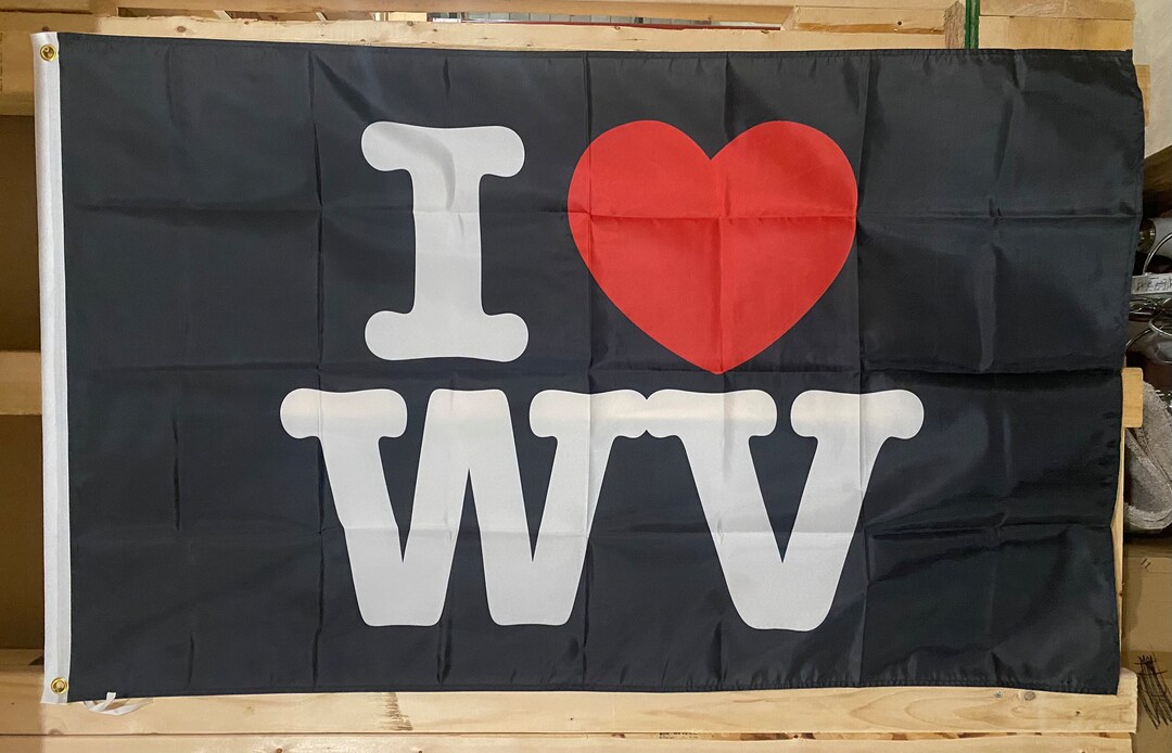 I Love West Virginia Flag FREE Usa SHIP Heart Unfinished Business ...