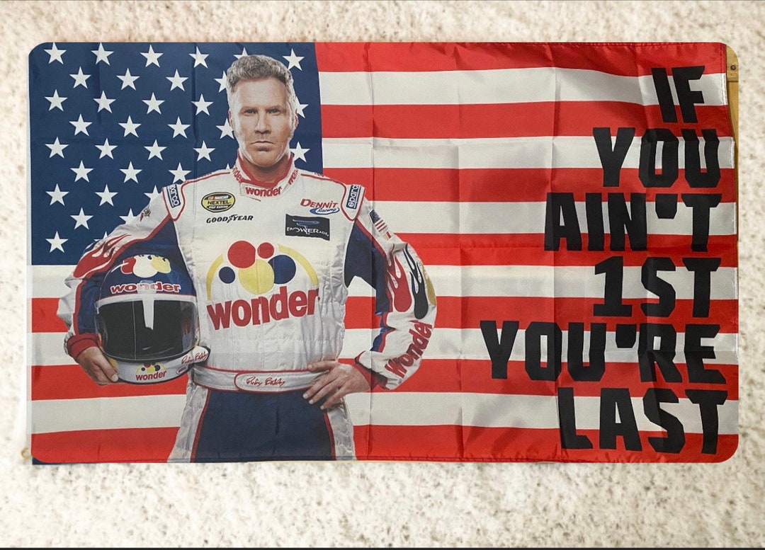 If You Aint First Youre Last Flag Checkered Dirt Track Sprintcar Ricky ...