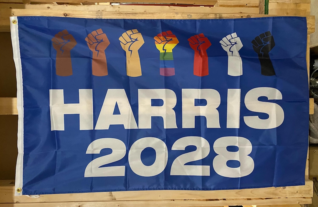 Kamala Harris 2028 Flag FREE SHIPPING for the People President Vote ...