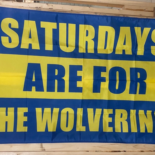 Michigan Football Flag - Etsy