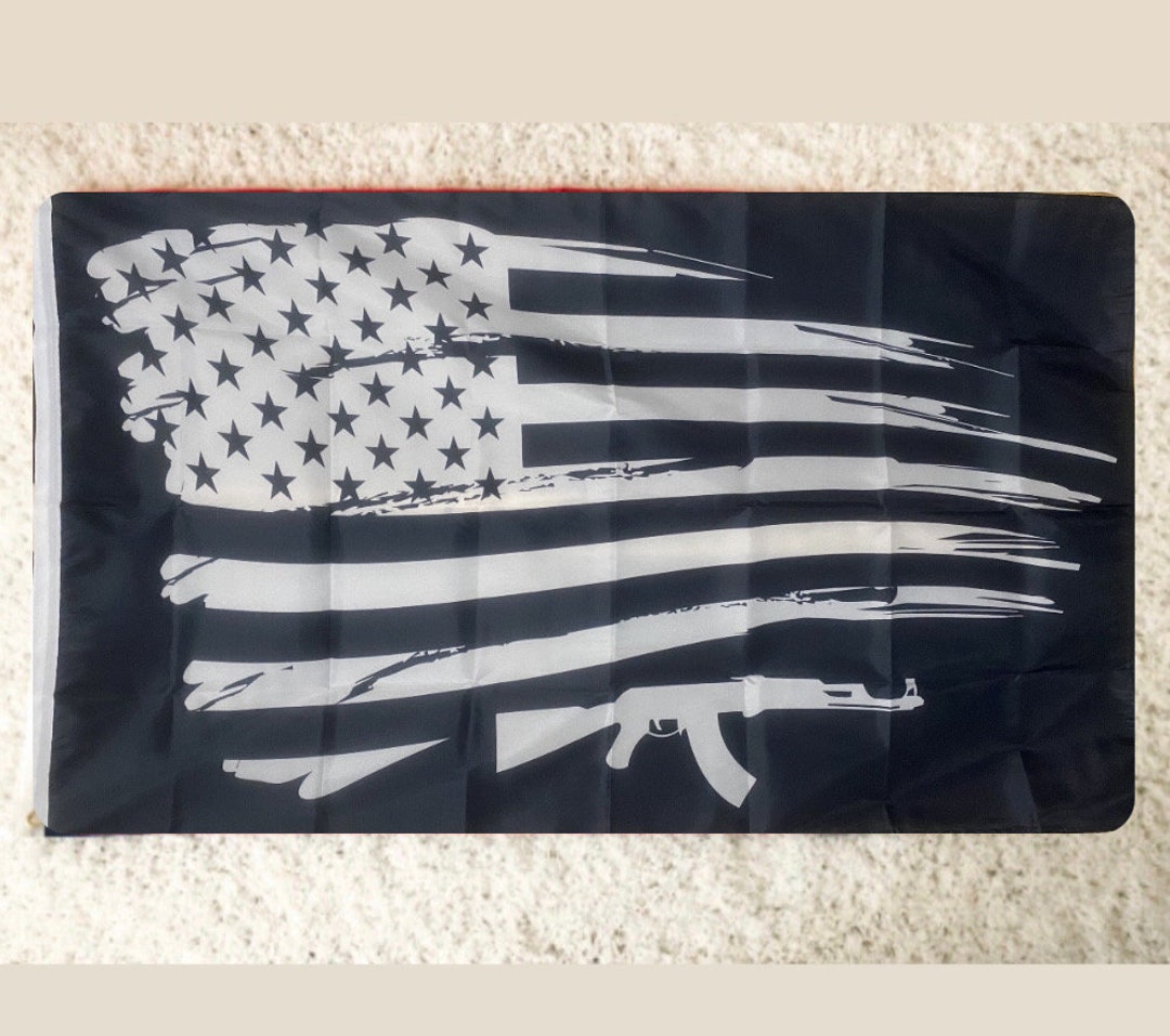 2nd Amendment Flag Pro Gun Republican Nra Shoot Pistol Assault Rifle ...