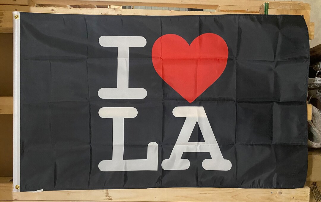 I Love Los Angeles Flag FREE Usa SHIP Heart Unfinished Business Champs ...